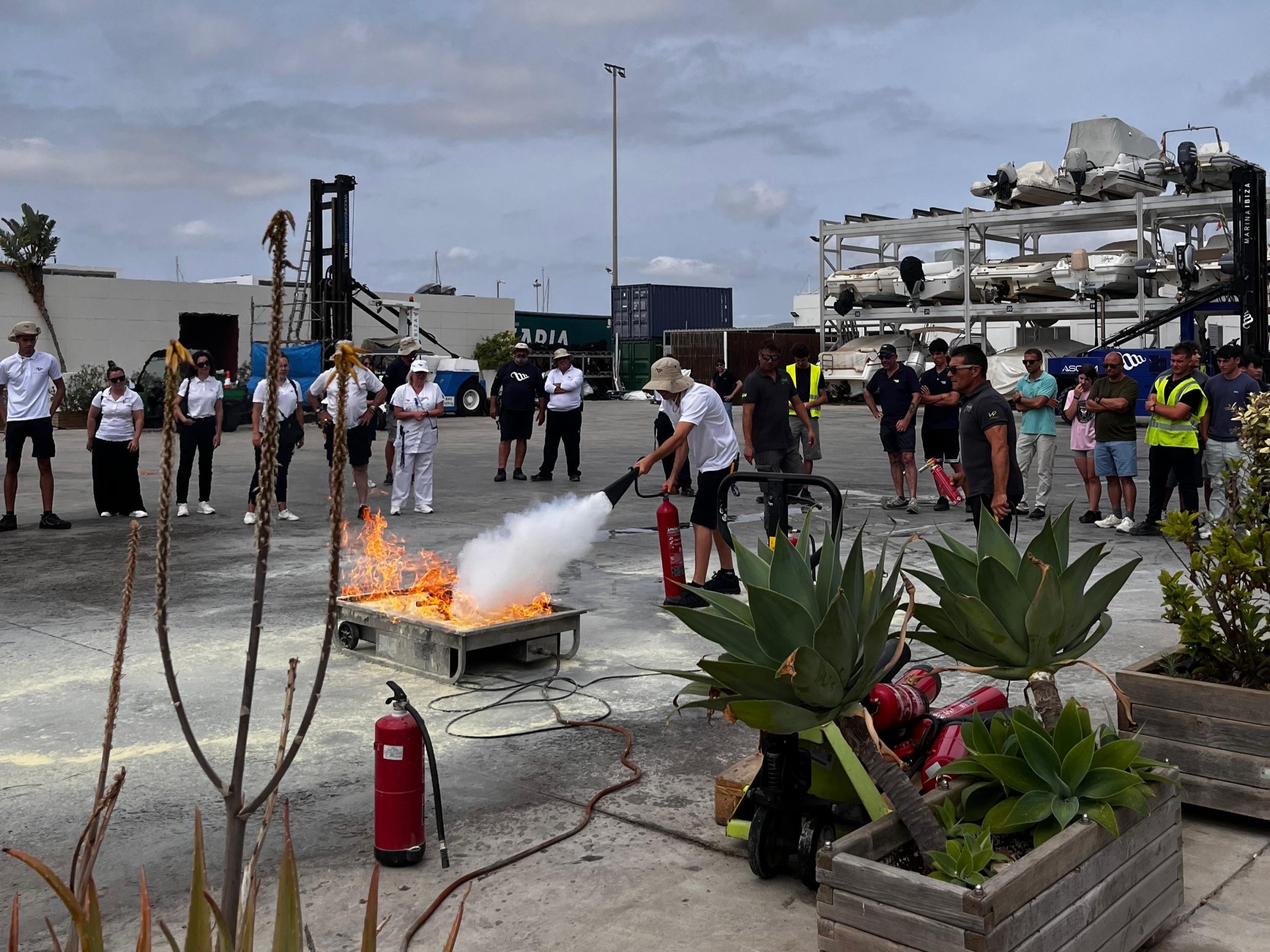 Joint safety drill at IPM-IMG Marine Group facilities in Ibiza - Marina ...